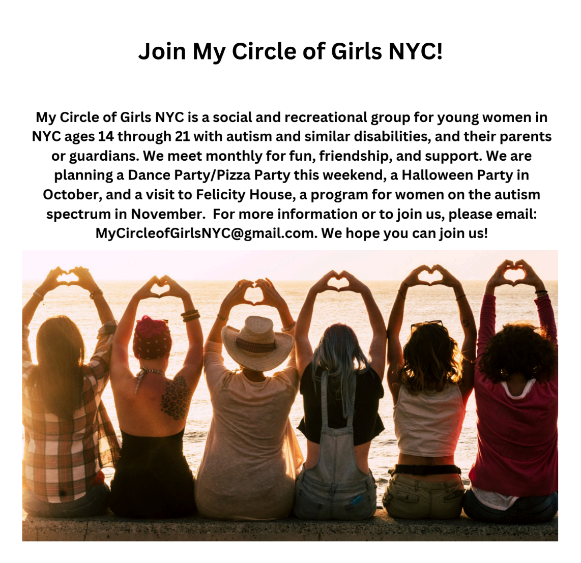 Join My Circle of Girls NYC – Brooklyn Developmental Disabilities Council