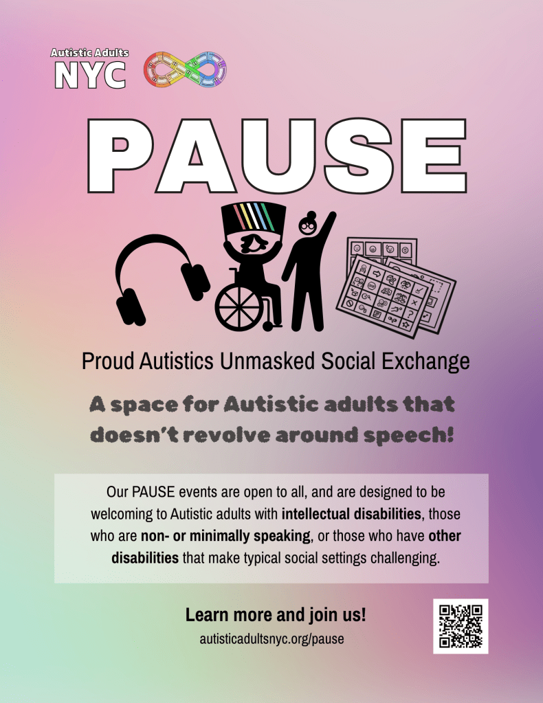 Autistic Adults NYC: PAUSE – Brooklyn Developmental Disabilities Council